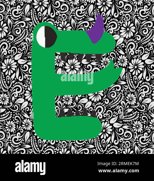 Alphabet Letter E, Alphabet Letter Design, Alphabet Letter illustration ...