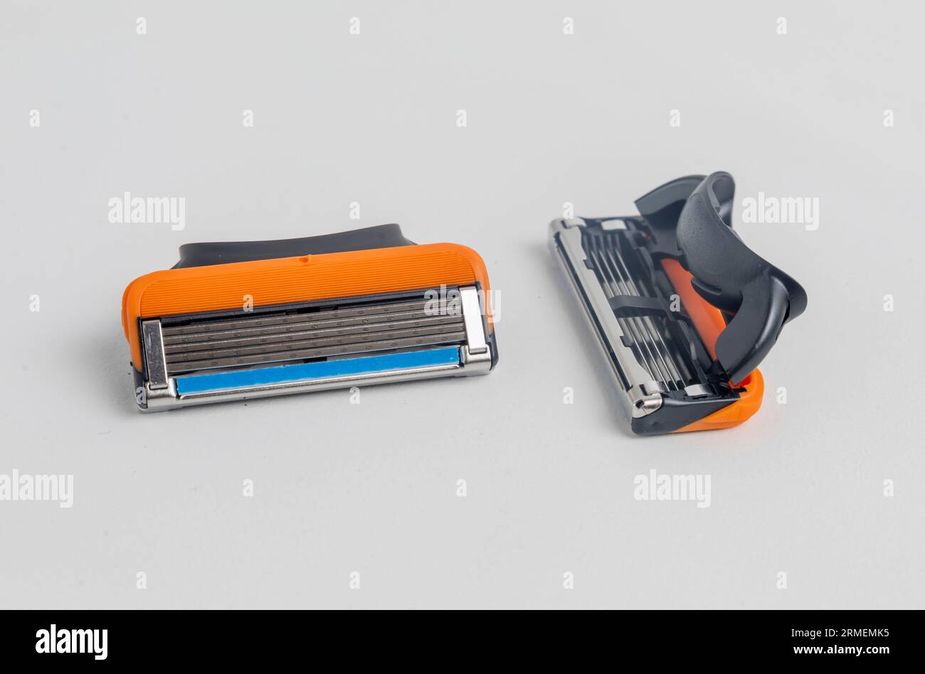 Razor blades isolated on white Stock Photo - Alamy