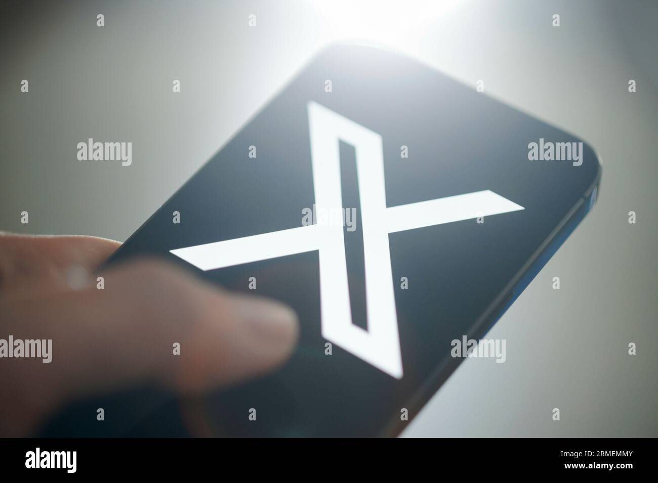 X corp logo hi-res stock photography and images - Alamy