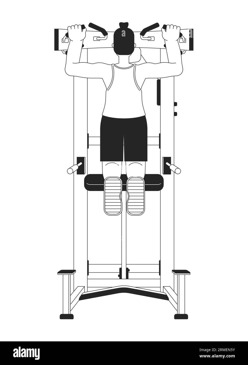 Black male physique Stock Vector Images - Alamy