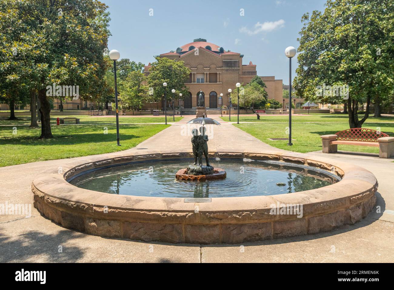A picturesque fountain of children situated in front of Southern ...