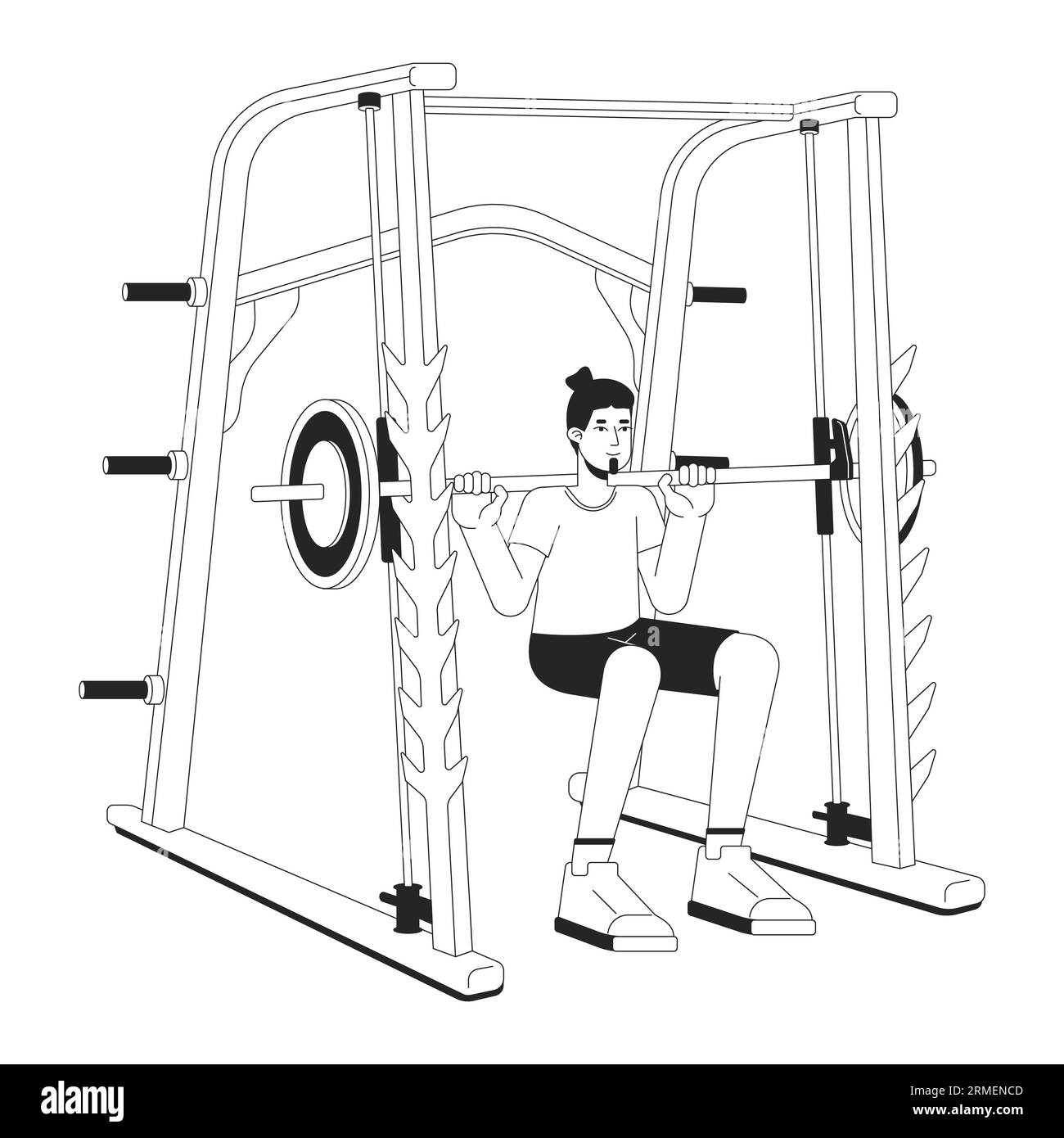 Squat rack Cut Out Stock Images & Pictures - Alamy
