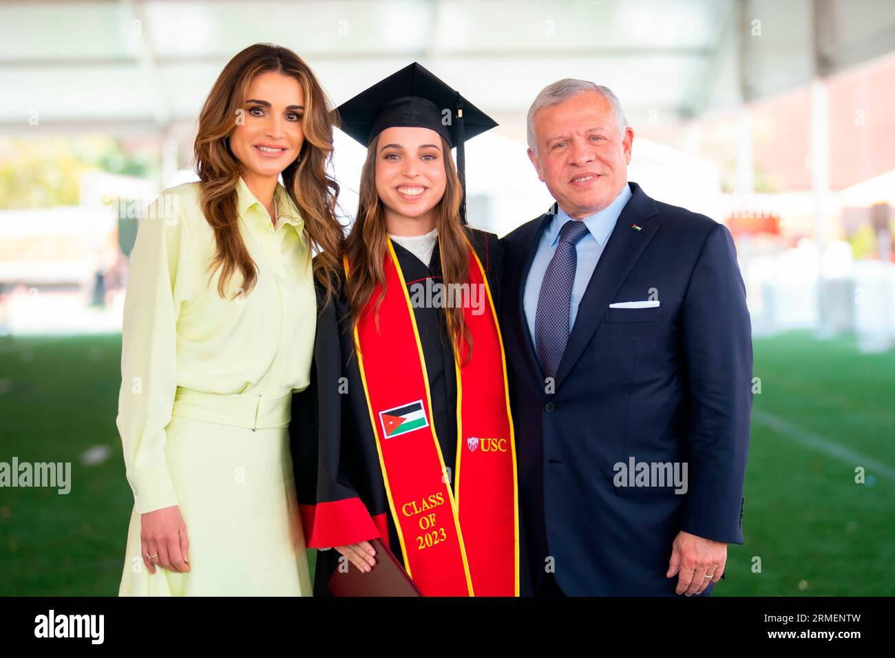 King Abdullah II and Queen Rania Al Abdullah with Her Royal Highness ...