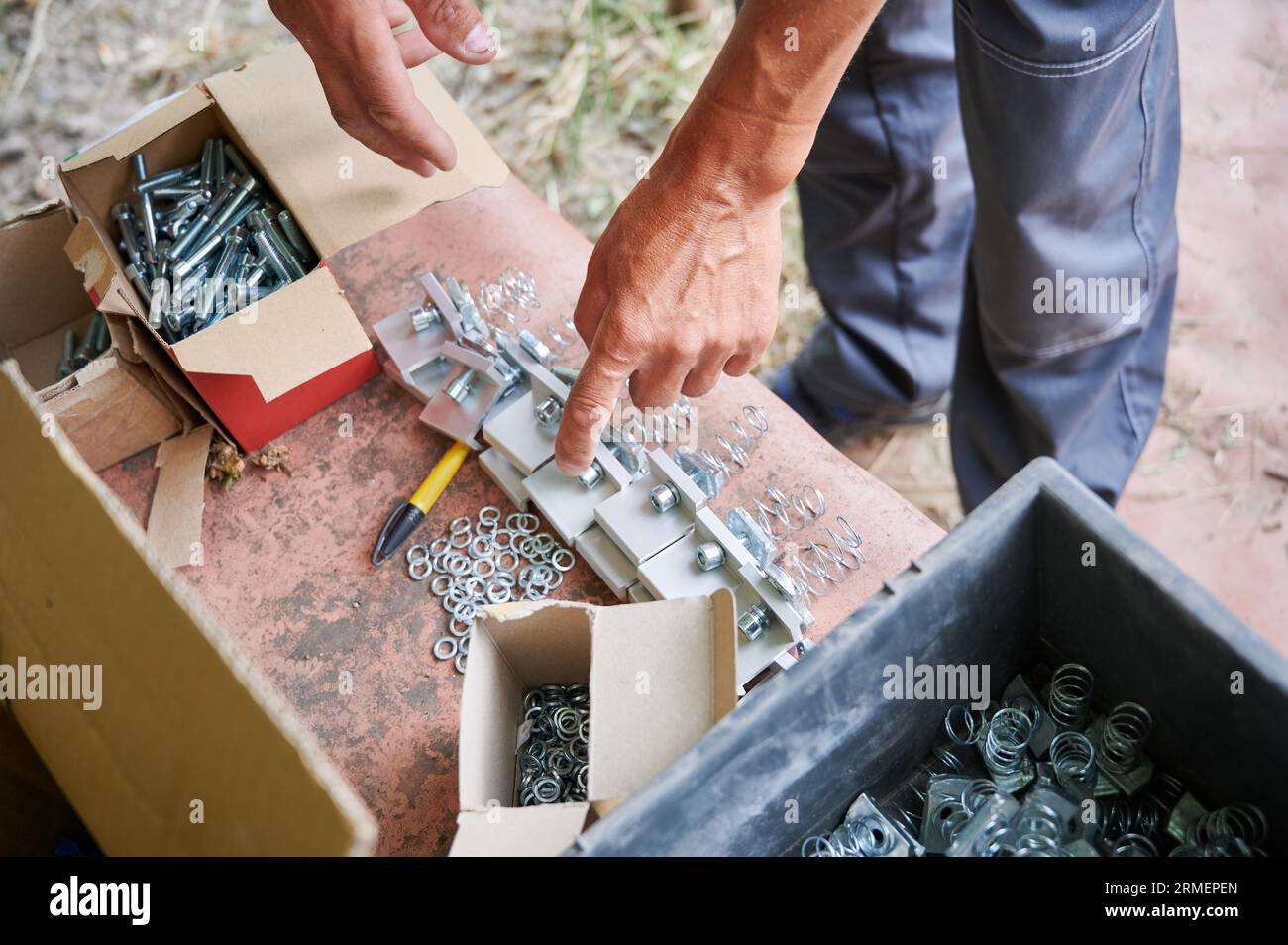 Various bolts hi-res stock photography and images - Alamy
