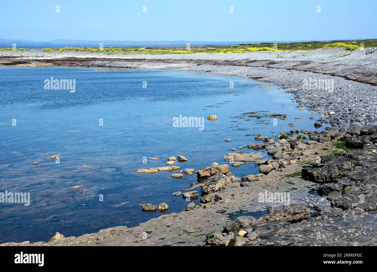 The seal colony beach on the Inis Mor, Co, Galway, Inishmore, Aran ...