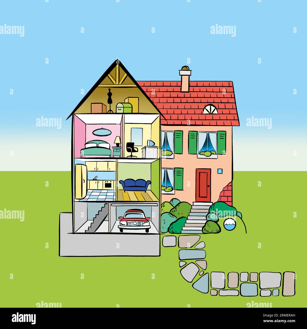 Exploded diagram building hi-res stock photography and images - Alamy