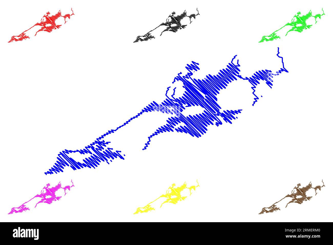 Lake Chott Ech Chergui (Africa, People's Democratic Republic of Algeria ...