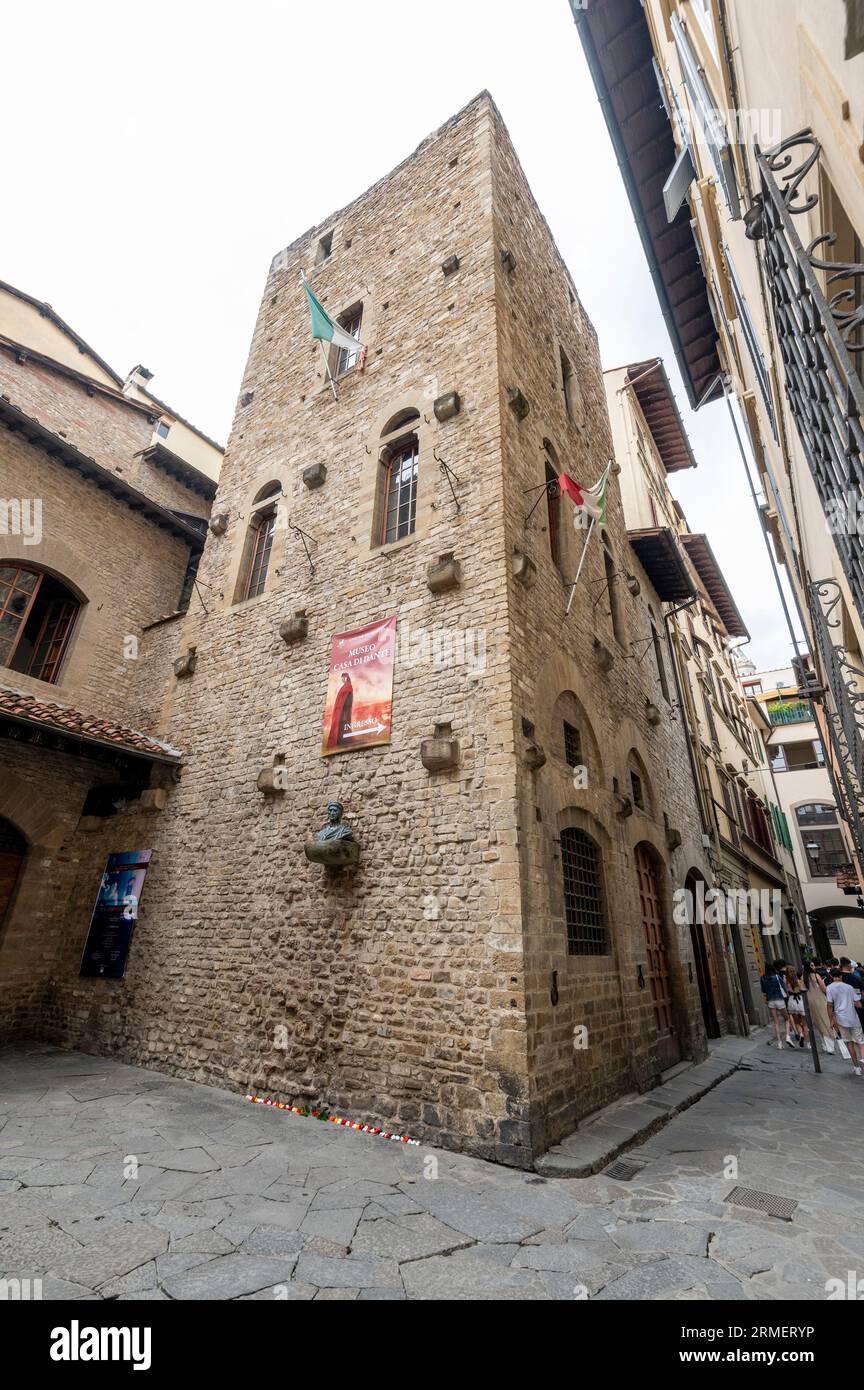 A small bust on the wall is of Florence-born Dante Alighieri, a poet ...