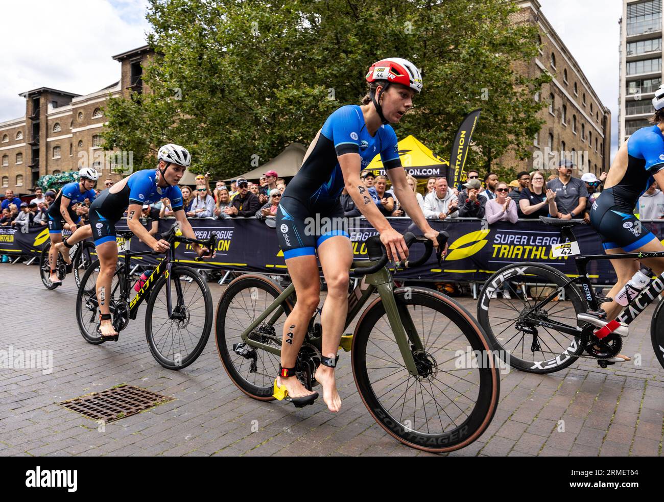 Olivia Mathias competes in the women's race during the 2023 Super ...