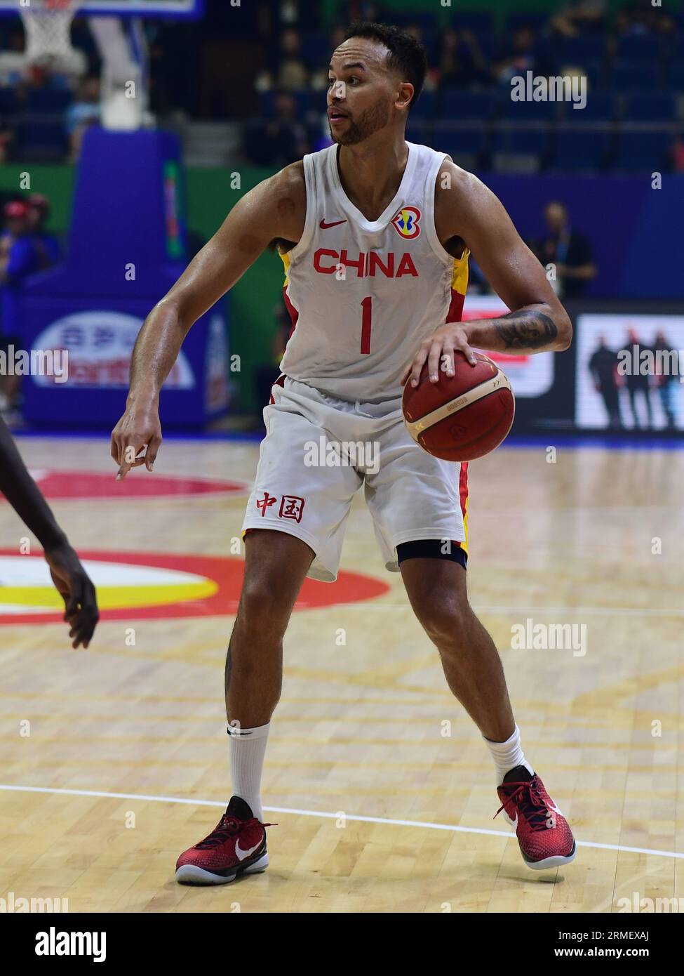 Quezon, Philippines. 28th Aug, 2023. Kaier Li of China men basketball ...