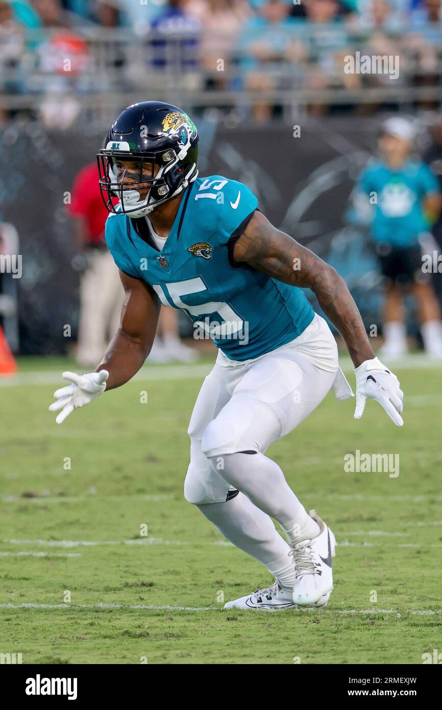 Jacksonville Jaguars wide receiver Tim Jones (15) runs his route during ...