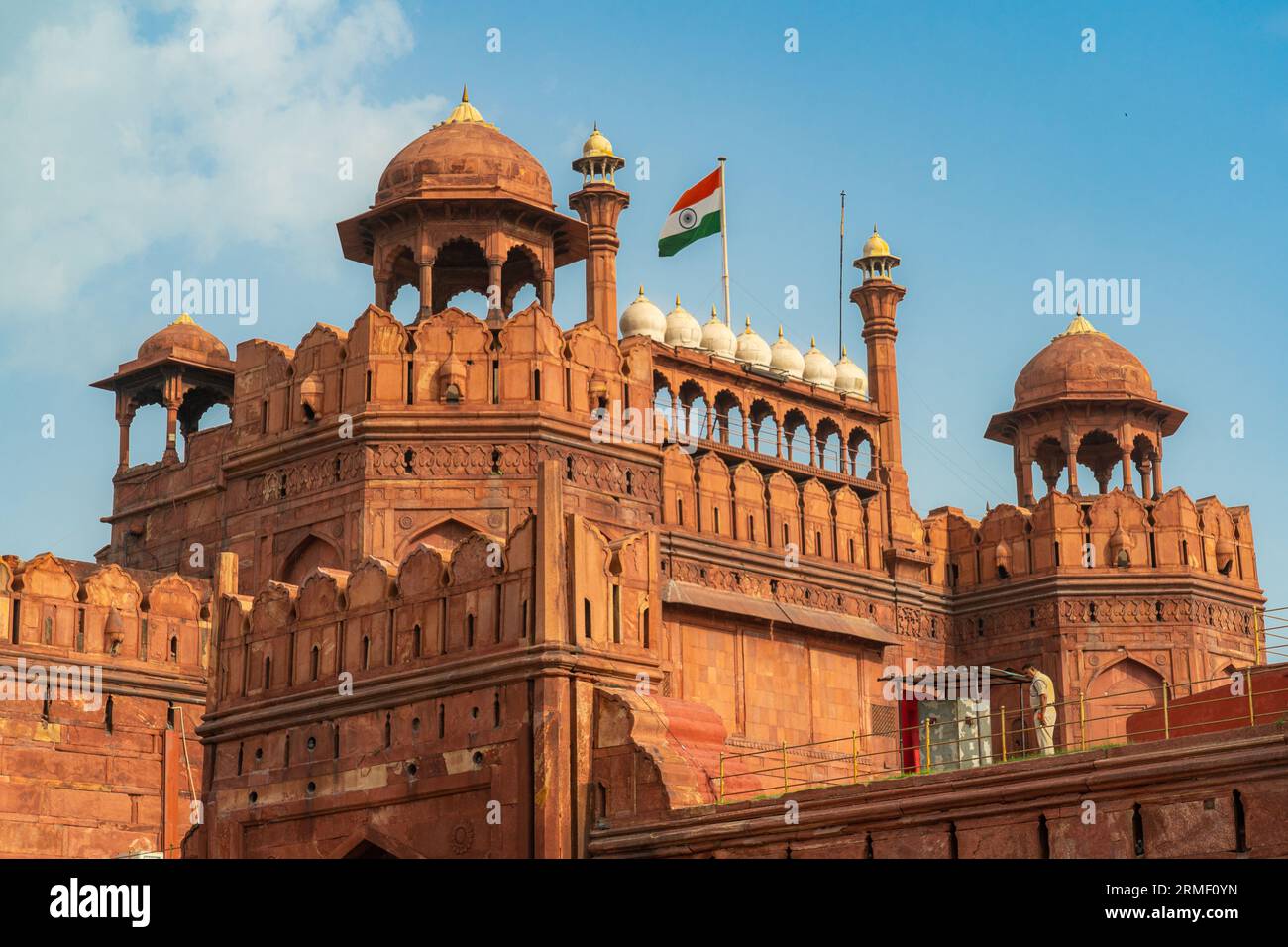 Red Fort Golden Hour clear sky View Stock Photo - Alamy