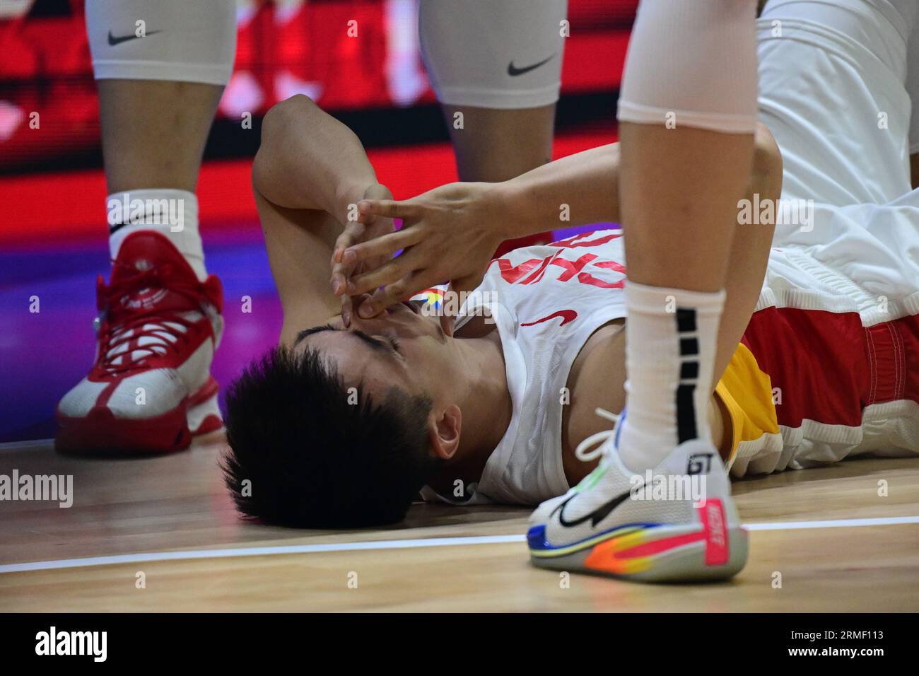 Quezon, Philippines. 28th Aug, 2023. Jiwei Zhao of China men basketball ...