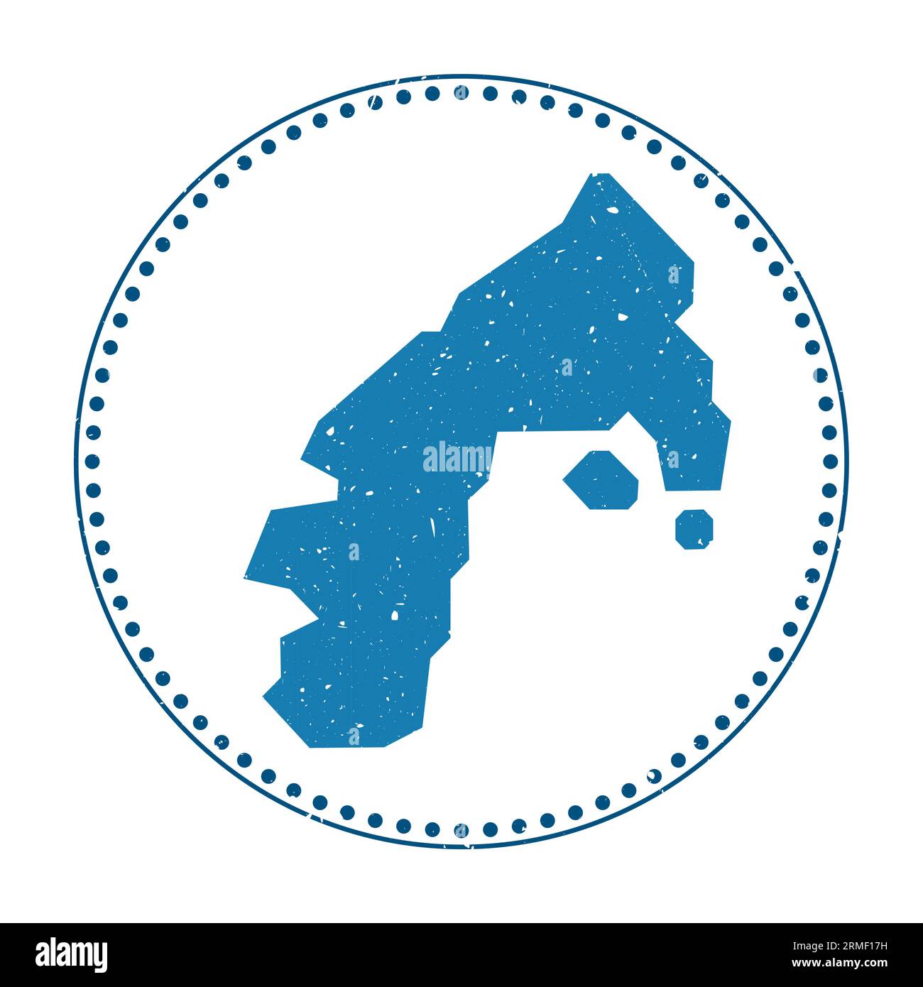 Water Island sticker. Travel rubber stamp with map shape, vector ...
