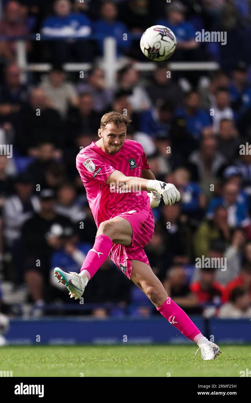 Plymouth Argyle goalkeeper Conor Hazard during the Sky Bet Championship ...