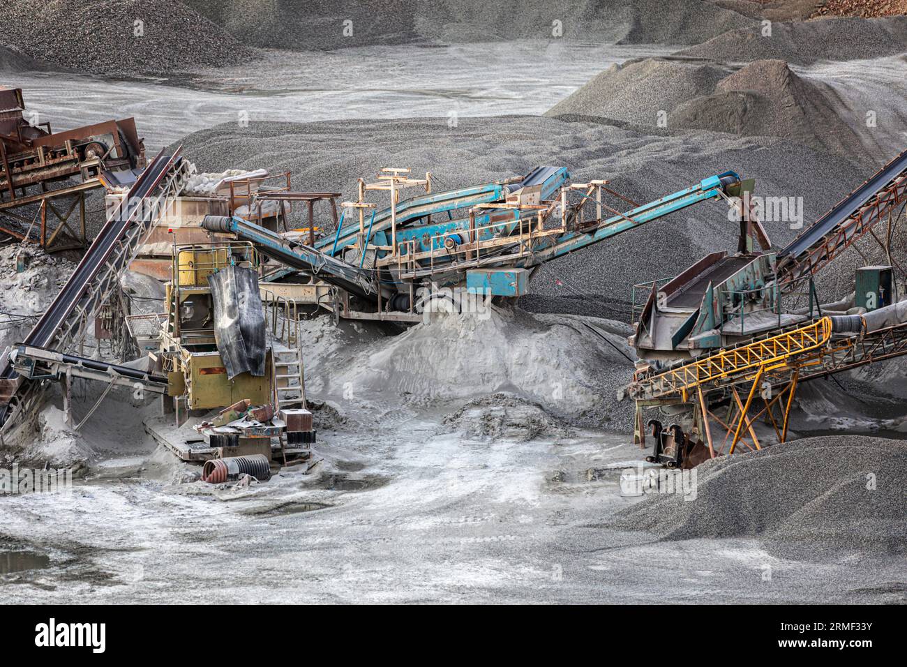 Vehicles working in quarry in hi-res stock photography and images - Alamy