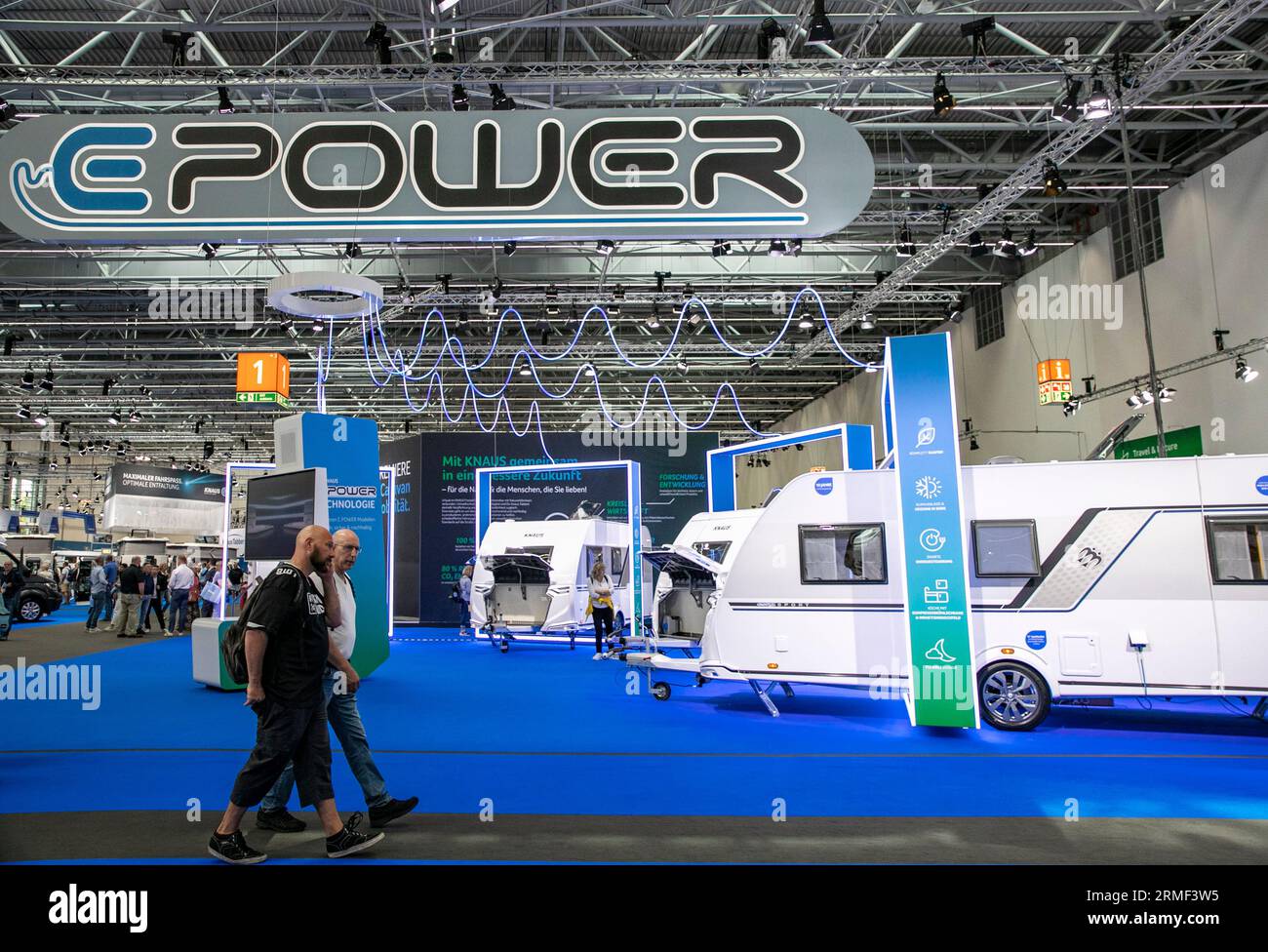 Dusseldorf, Germany. 28th Aug, 2023. People visit Caravan Salon 2023 in ...