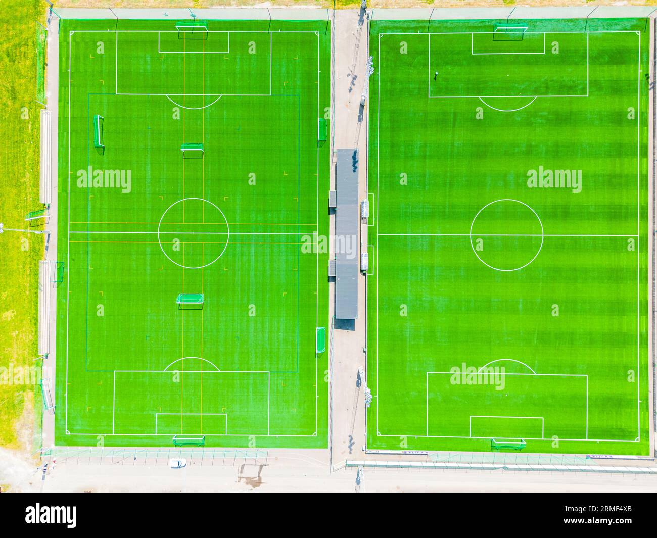 Overhead view football field hi-res stock photography and images - Alamy