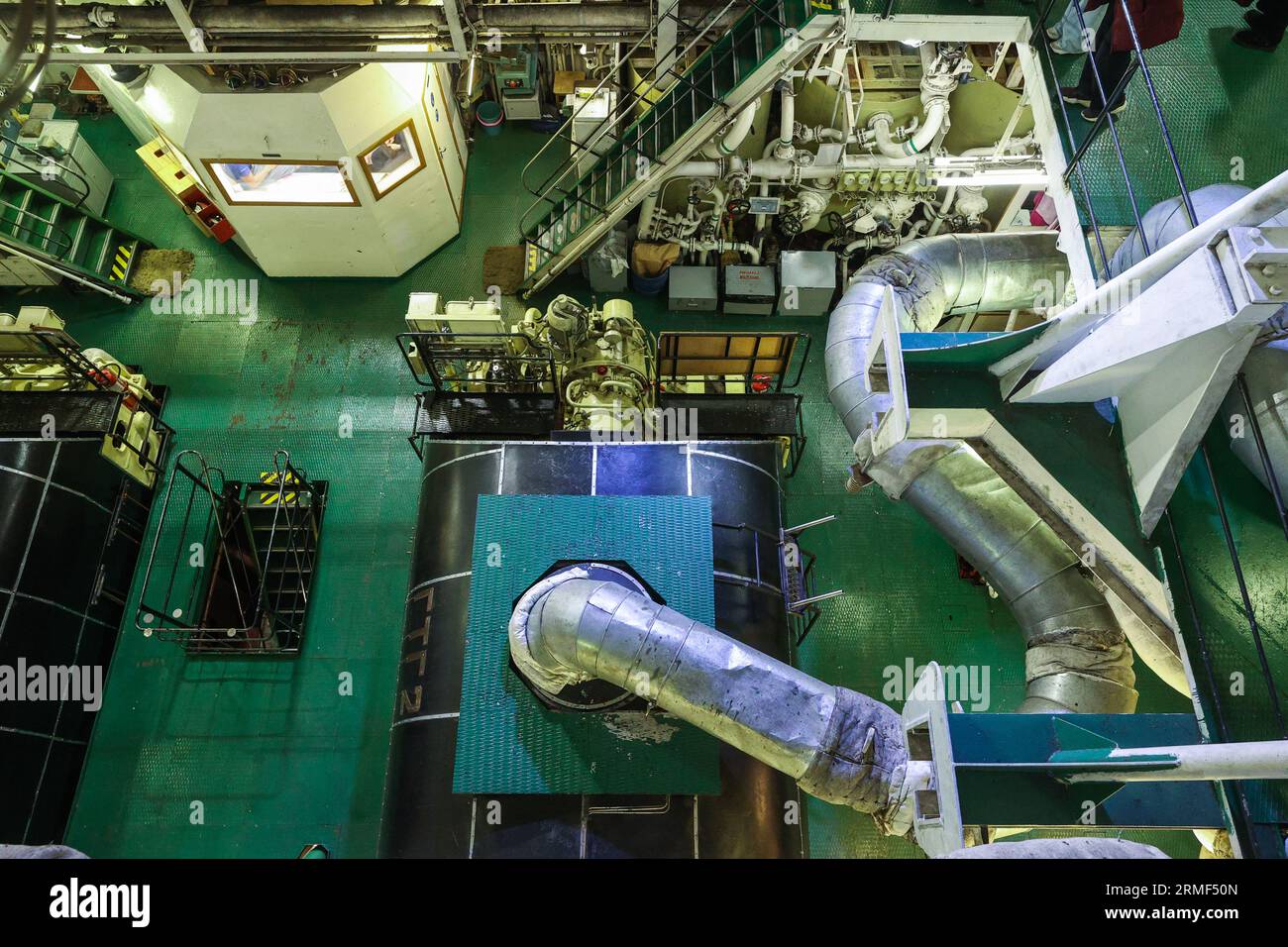 Russia. Murmansk. Engine room on the Russian nuclear icebreaker project ...
