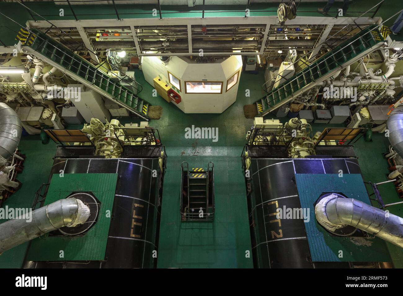 Russia. Murmansk. Engine room on the Russian nuclear icebreaker project ...