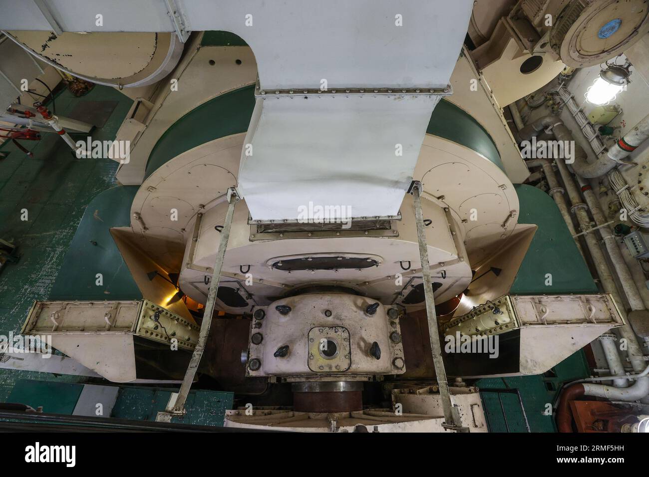 Russia. Murmansk. Engine room on the Russian nuclear icebreaker project ...