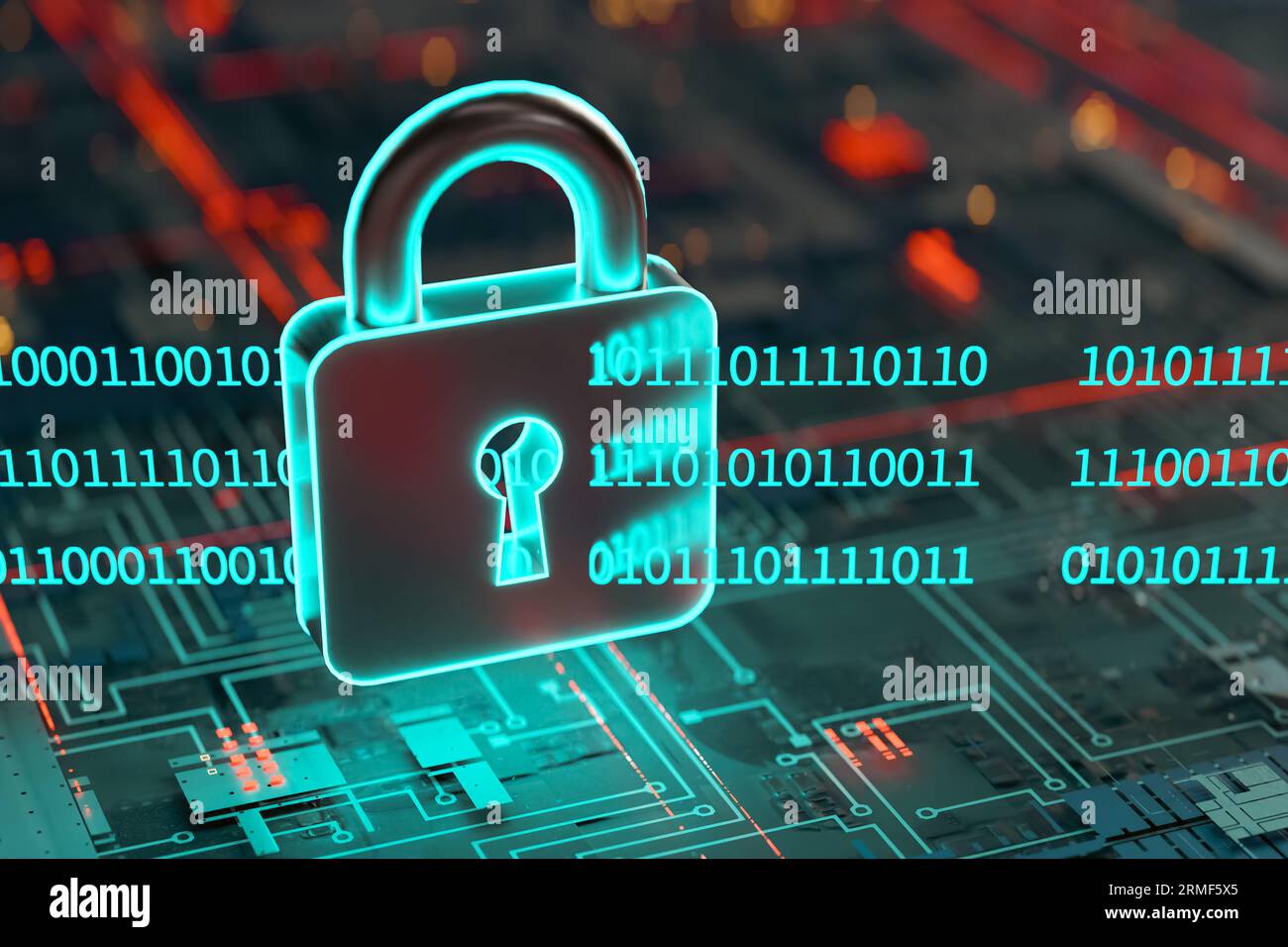 3d rendering cybersecurity lock hi-res stock photography and images - Alamy