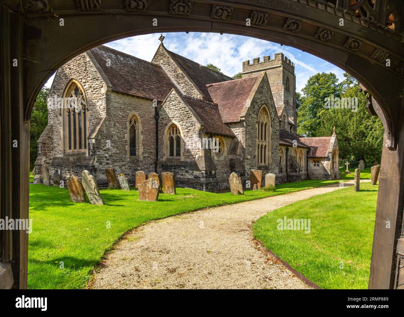 Picturesque Holy Trinity Church in Hatton, Warwickshire, England Stock ...