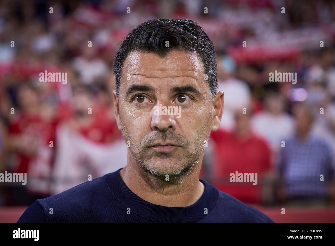 Seville, Spain. 26th, August 2023. Head coach Michel of Girona seen ...
