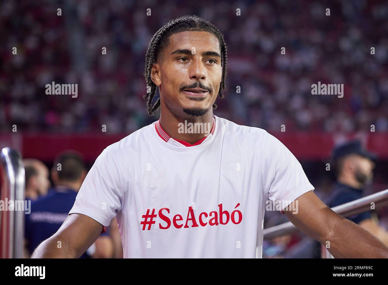 Seville, Spain. 26th, August 2023. Loic Bade (22) of Sevilla FC seen ...