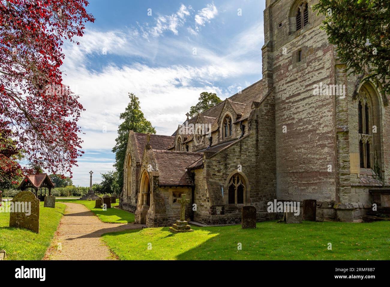 Picturesque Holy Trinity Church in Hatton, Warwickshire, England Stock ...
