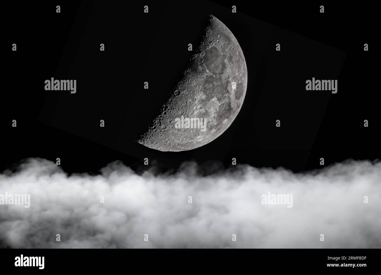 Full moon behind cirrus hi-res stock photography and images - Alamy