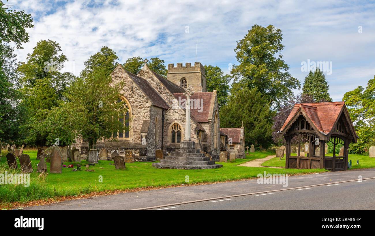 Picturesque Holy Trinity Church in Hatton, Warwickshire, England Stock ...