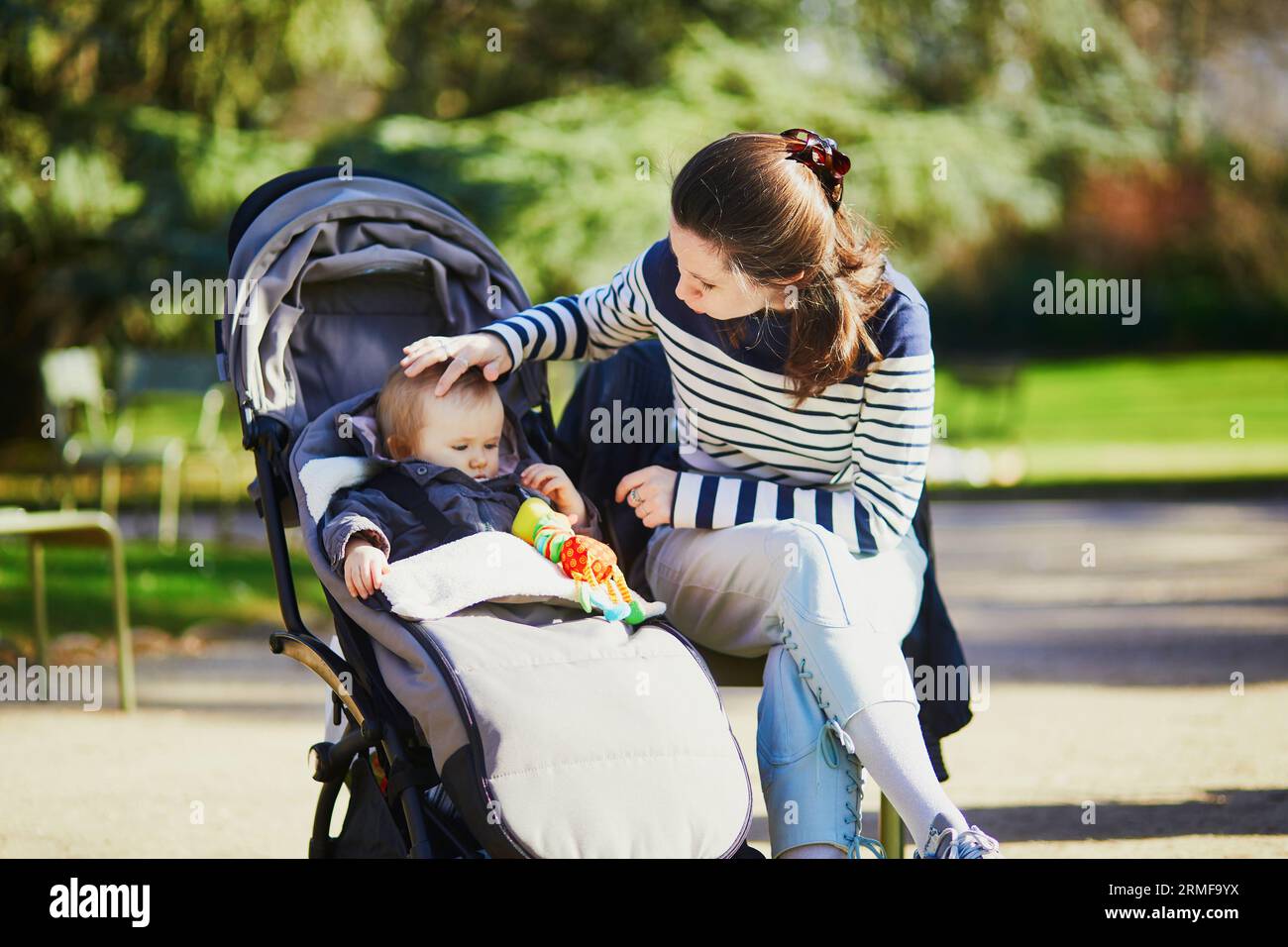 Adult and pushchair hi-res stock photography and images - Alamy