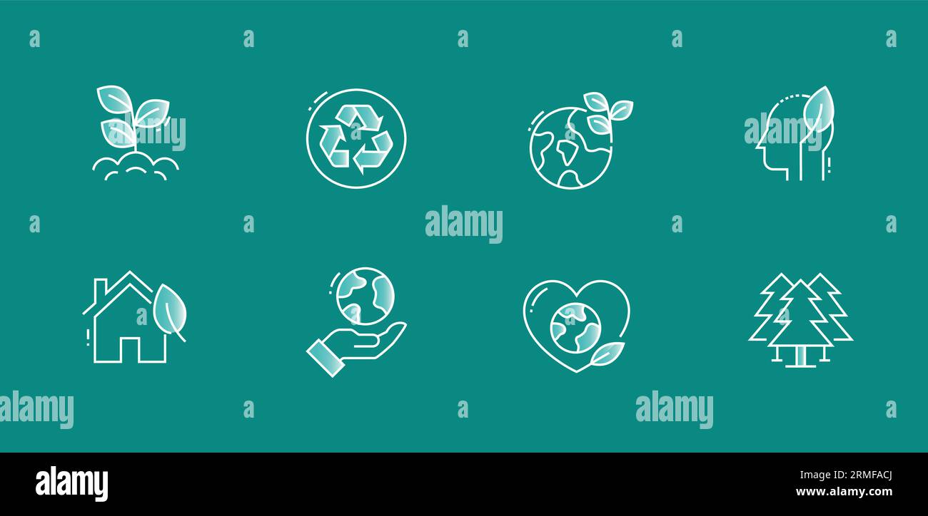 Green Energy Icons: Renewable, Sustainable, and Eco-Friendly Stock ...