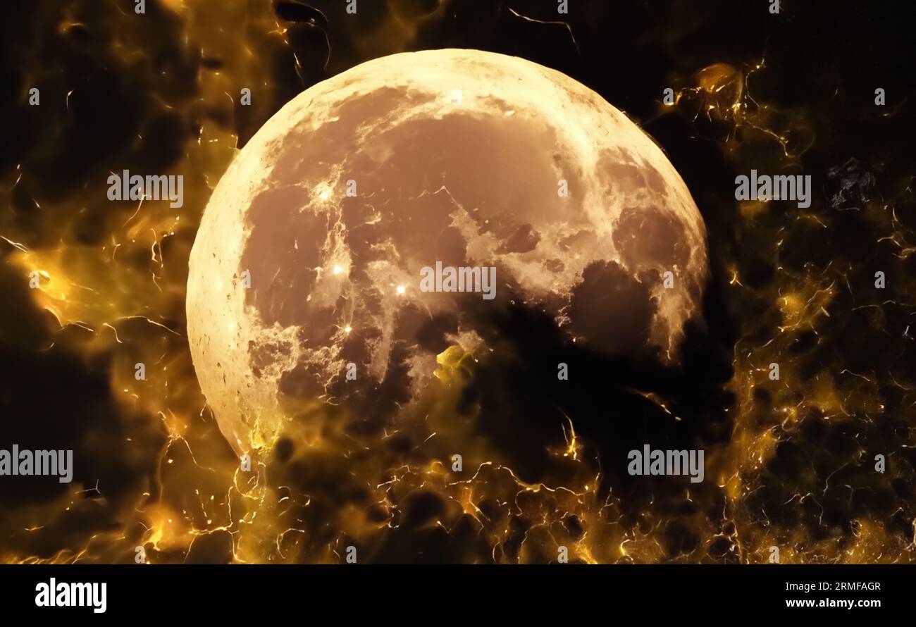 destruction of the moon Stock Photo - Alamy