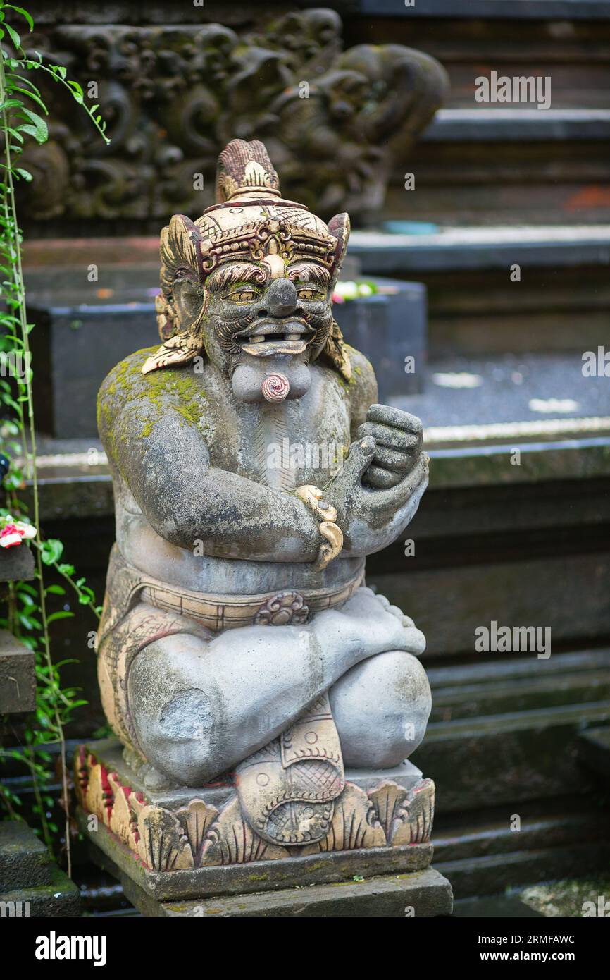 Traditional Balinese sculpture in Ubud, Bal, Indonesia Stock Photo - Alamy
