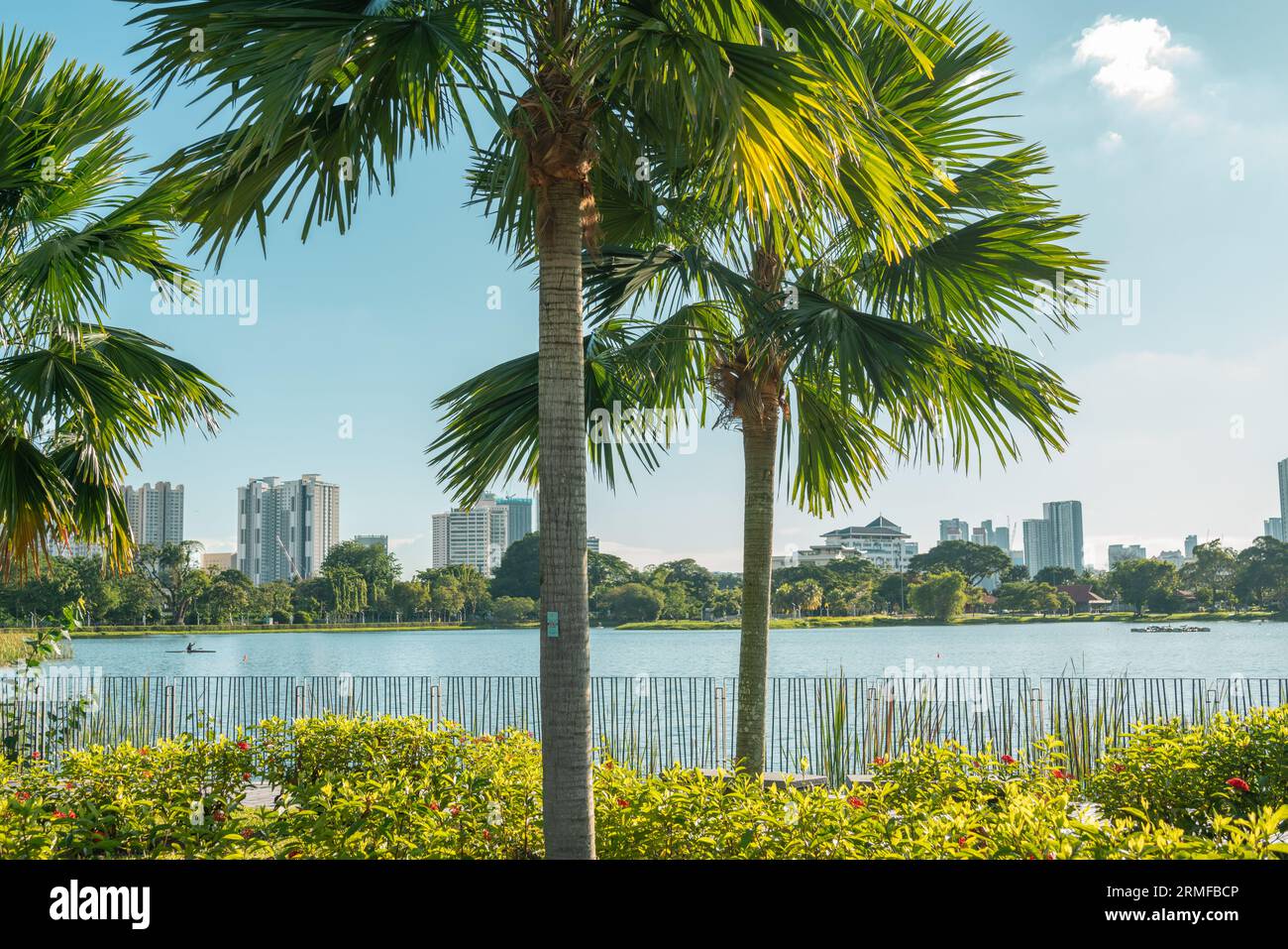 Taman Tasik Titiwangsa park lake in Kuala Lumpur, Malaysia Stock Photo ...