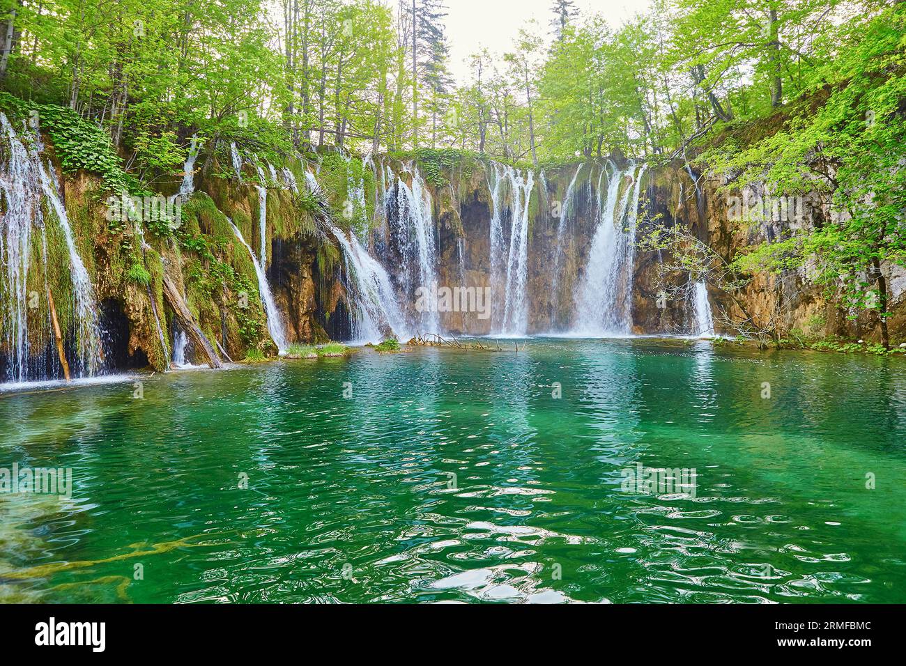 Beautiful cascades in Plitvice national park, Croatia Stock Photo - Alamy
