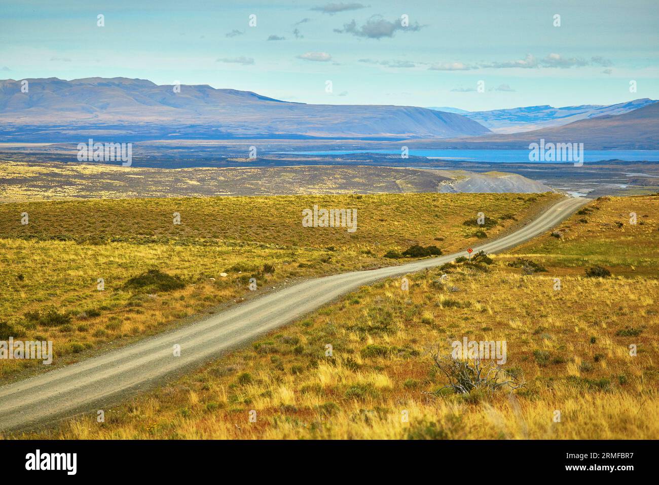 Road in Torres del Paine national park of Chile, South America Stock ...
