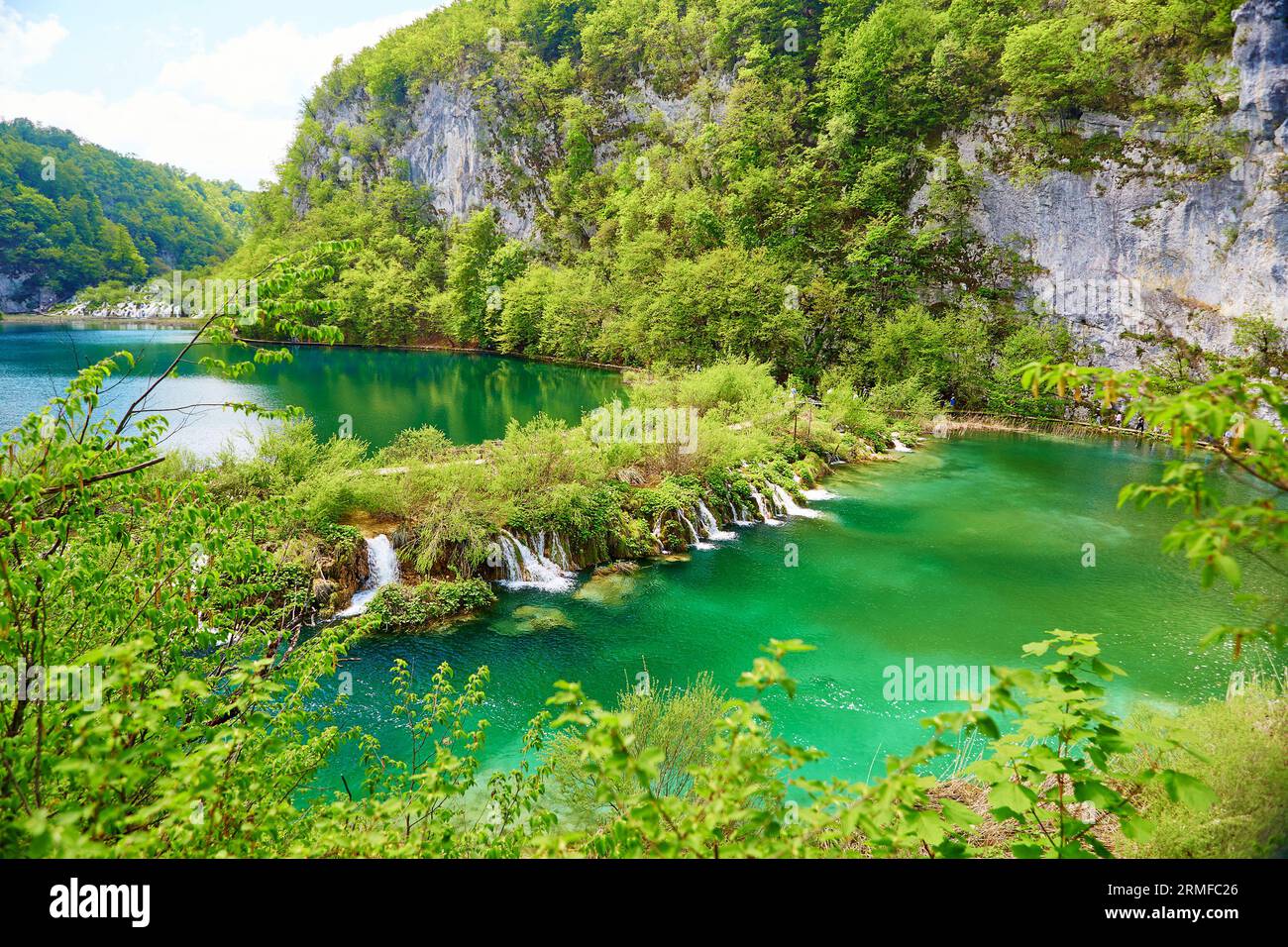 Beautiful cascades in Plitvice national park, Croatia Stock Photo - Alamy