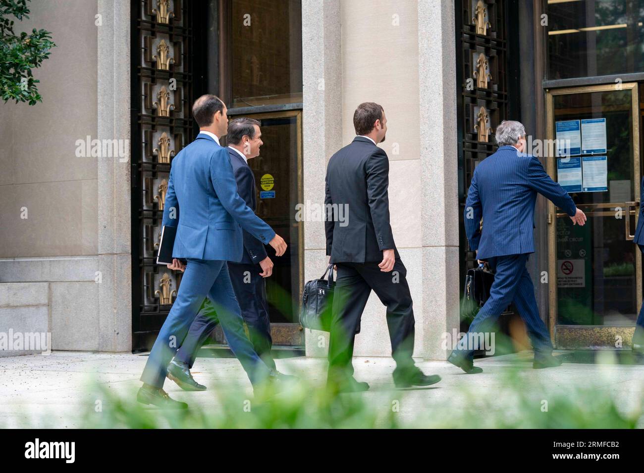 Washington, United States. 28th Aug, 2023. Attorneys arrive at the E ...