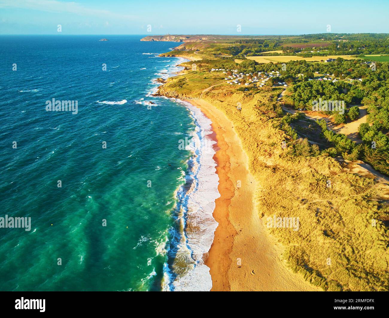 Brittany beach aerial hi-res stock photography and images - Alamy