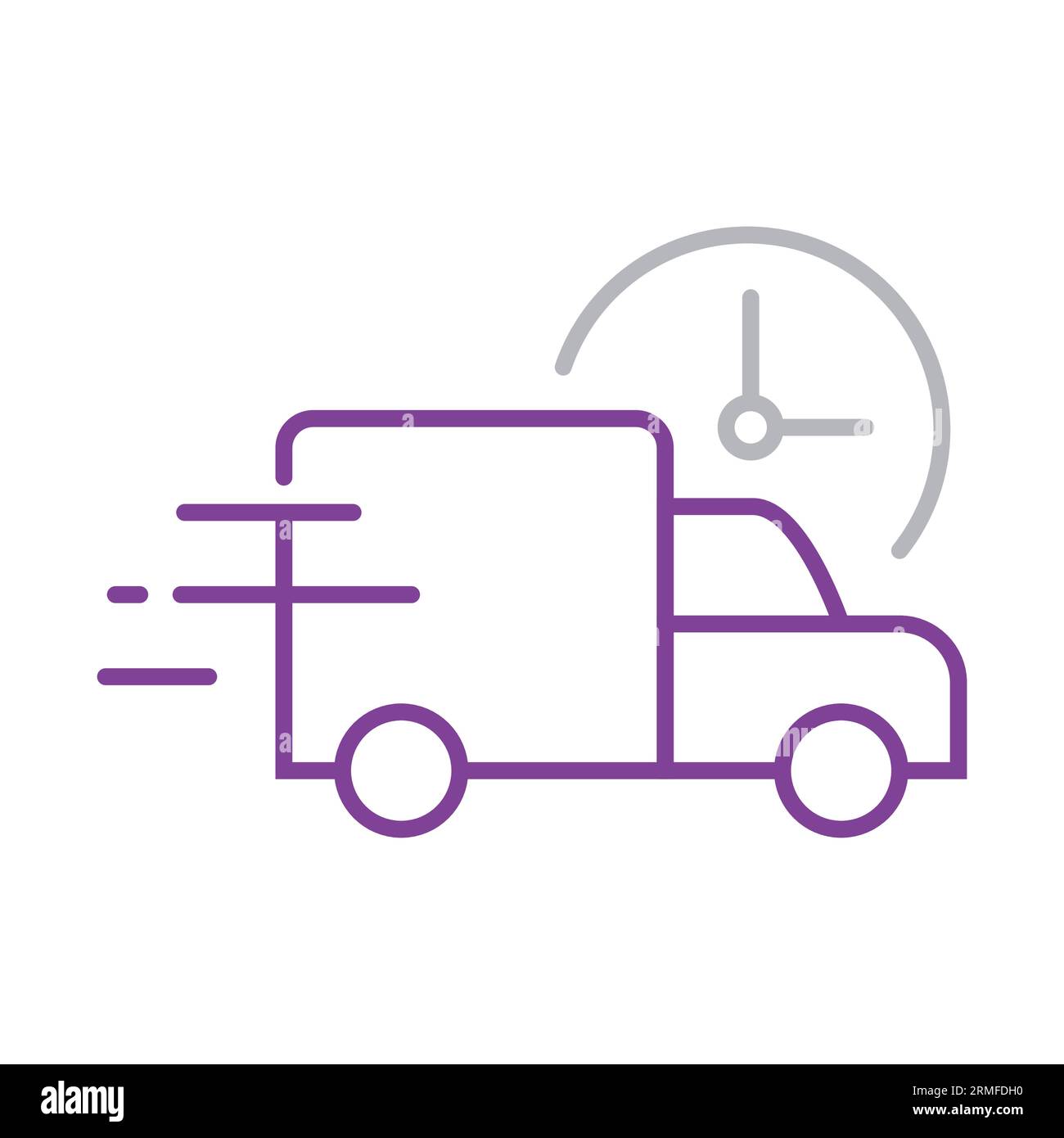 Fast delivery truck icon, Express delivery symbol, Quick shipping truck ...