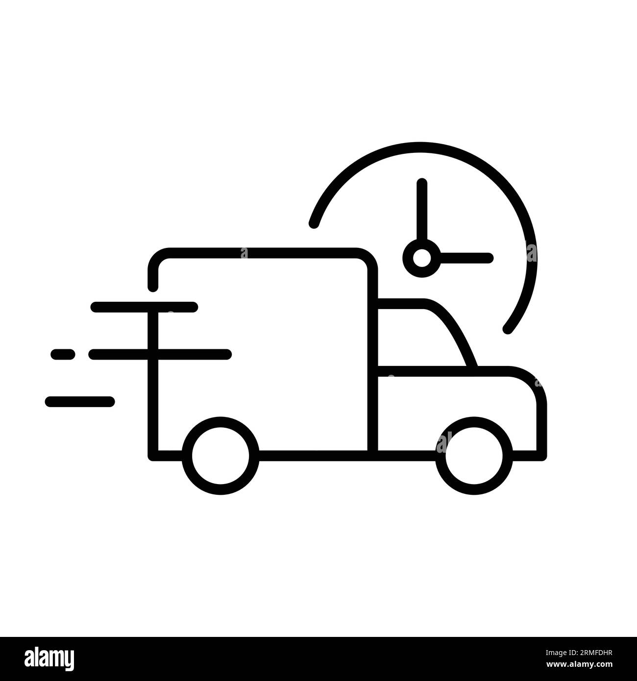 Fast delivery truck icon, Express delivery symbol, Quick shipping truck ...