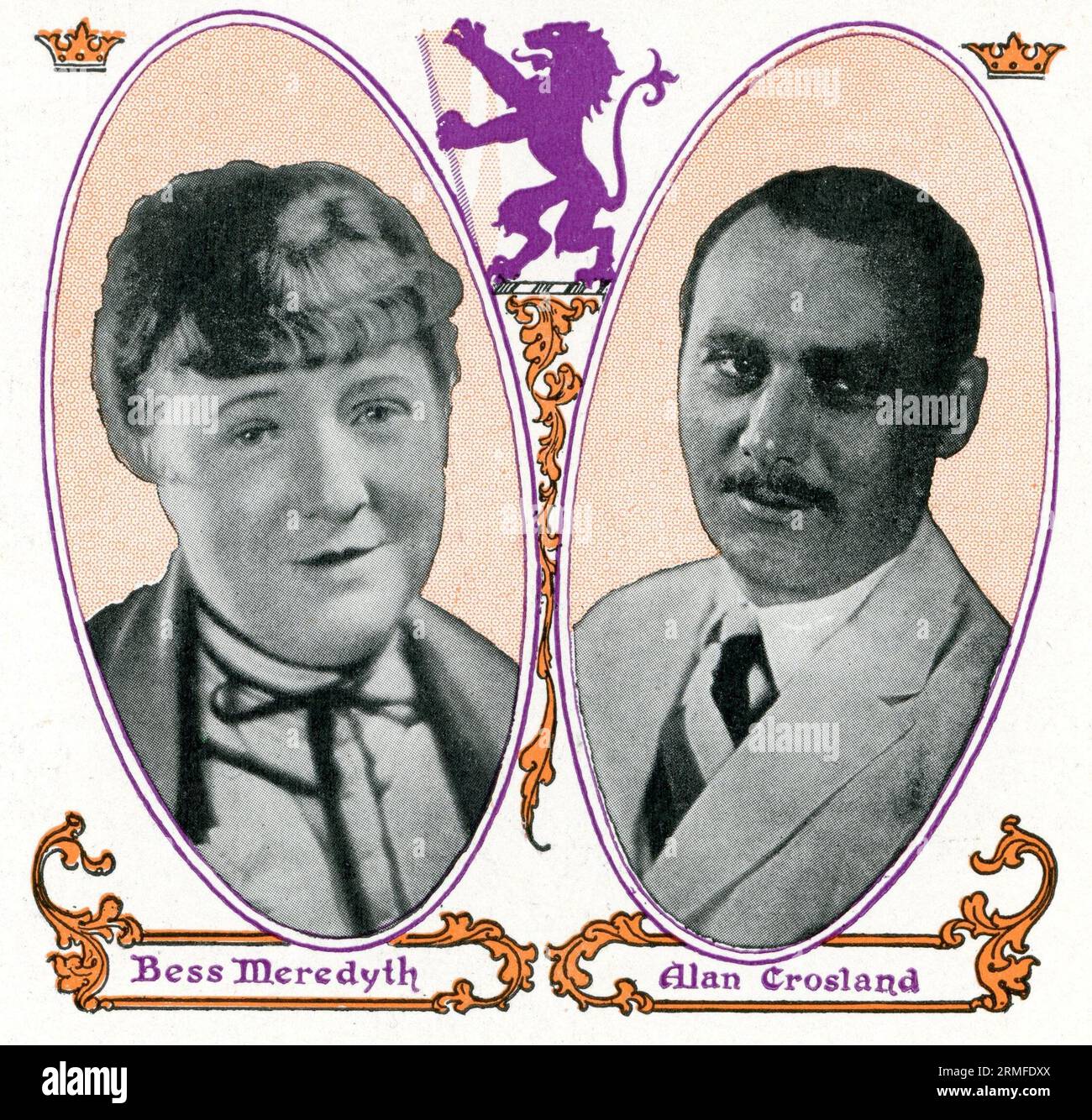 Screen Writer BESS MEREDYTH and Director ALAN CROSLAND for JOHN ...