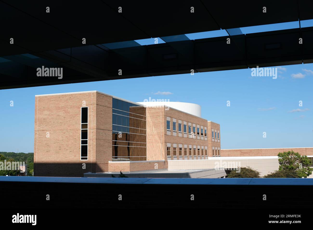 Elliott Hall, viewed from the Engineering Center, on the campus of ...