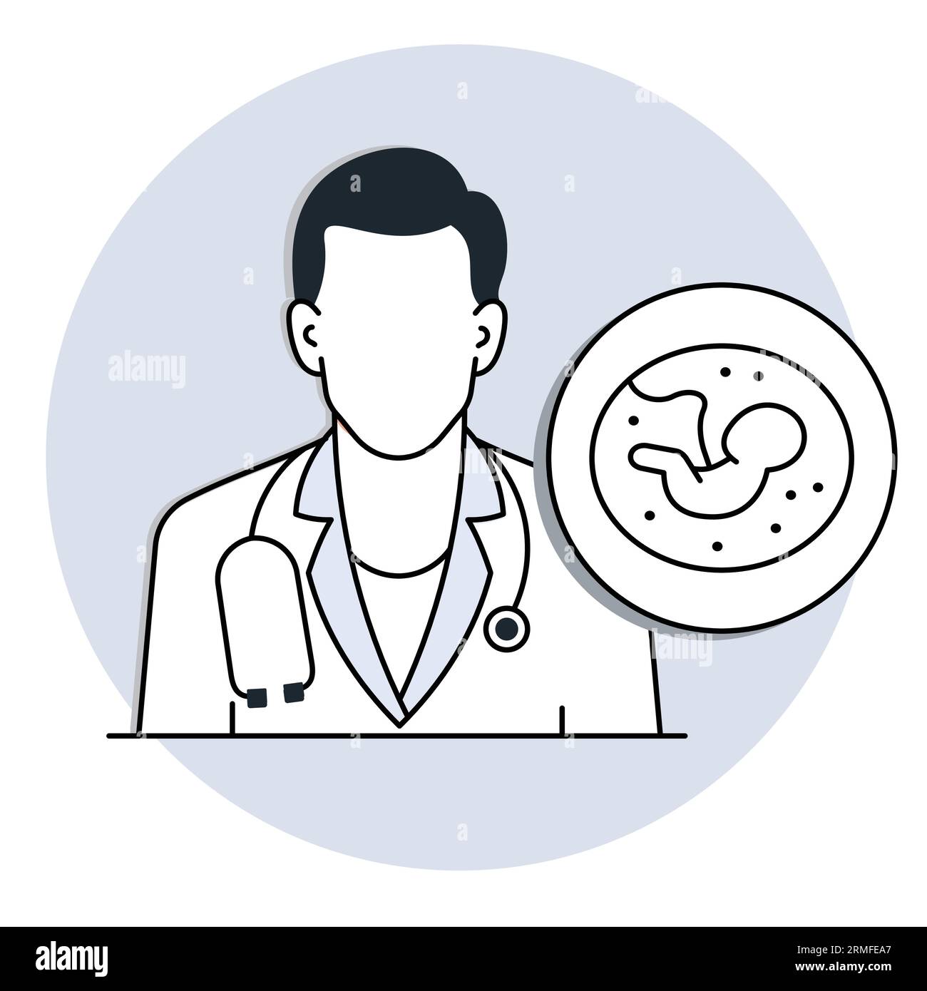 baby doctor vector illustration, pediatrician vector illustration ...