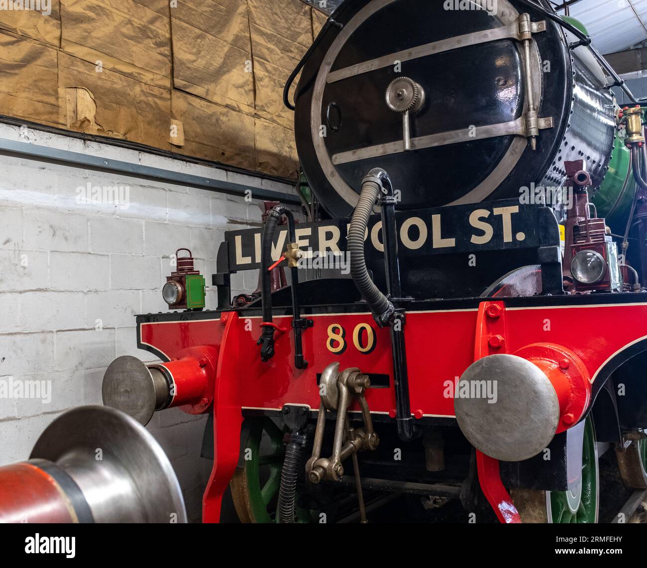 Bressingham, Norfolk, UK – August 21 2023. The front end of an old ...