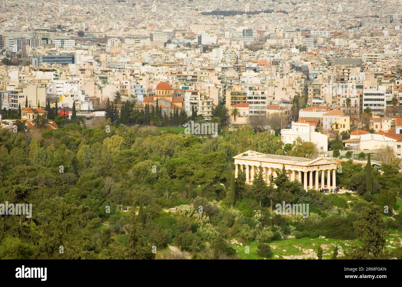 Agora athens birds eye hi-res stock photography and images - Alamy