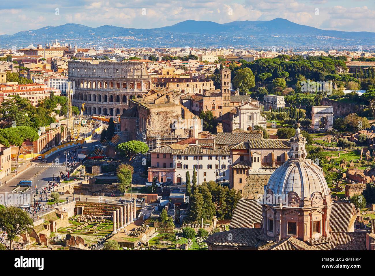 Colosseum aerial view roma hi-res stock photography and images - Alamy